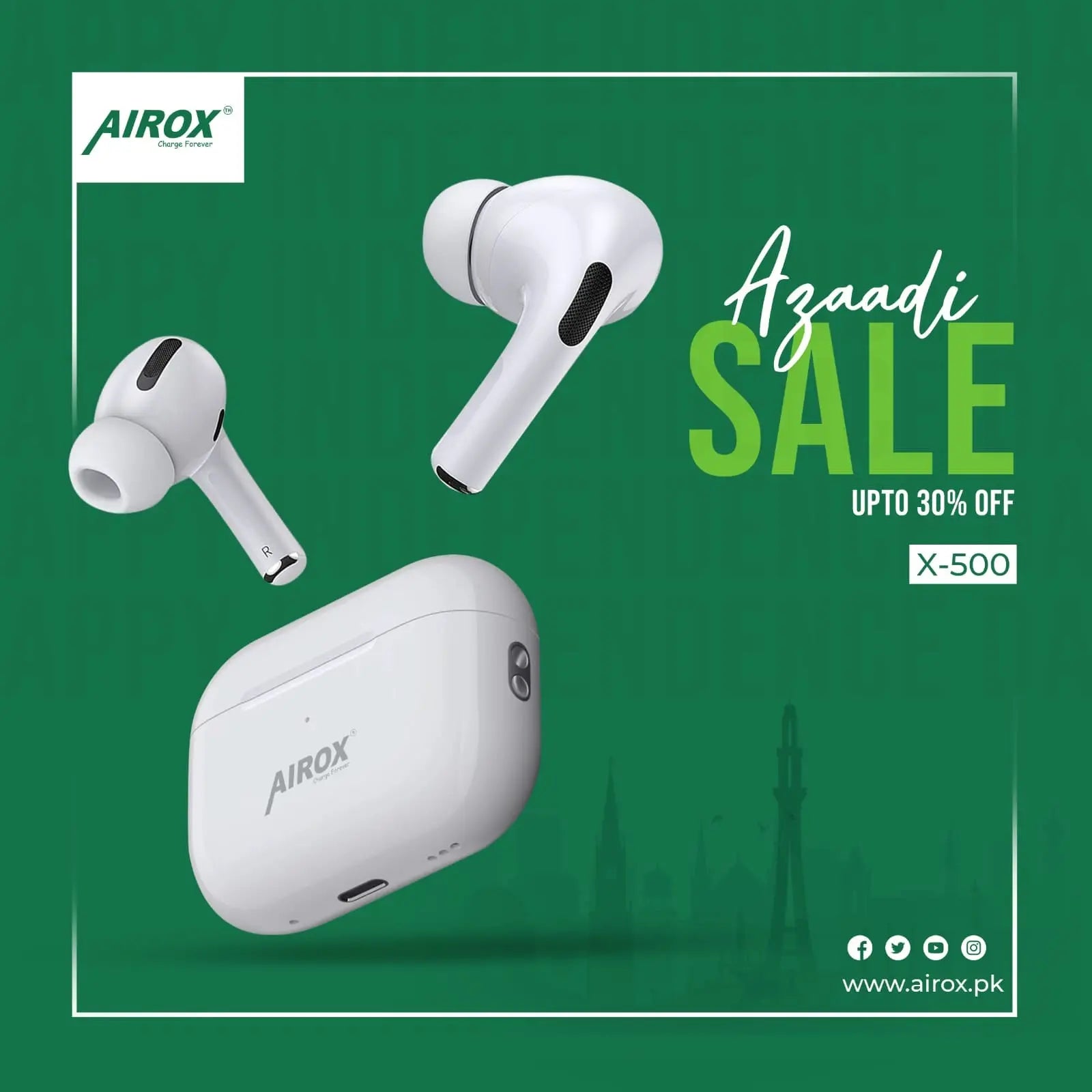 Airox X500 Airpods Pro Price in Pakistan | 5.0 Bluetooth – Airox.pk